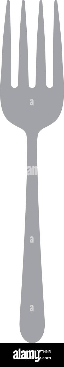Fork icon over white background, vector illustration Stock Vector Image ...