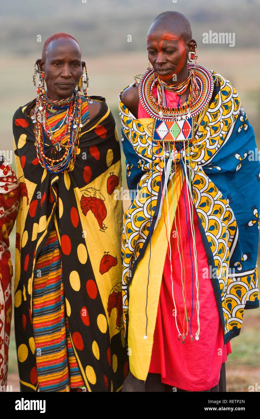 Masai nomad woman, Masai Mara, Kenya, East Africa Stock Photo - Alamy