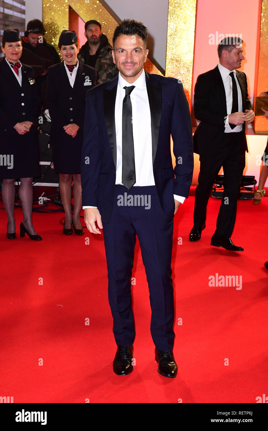 Peter Andre attending the National Television Awards 2019 held at the ...