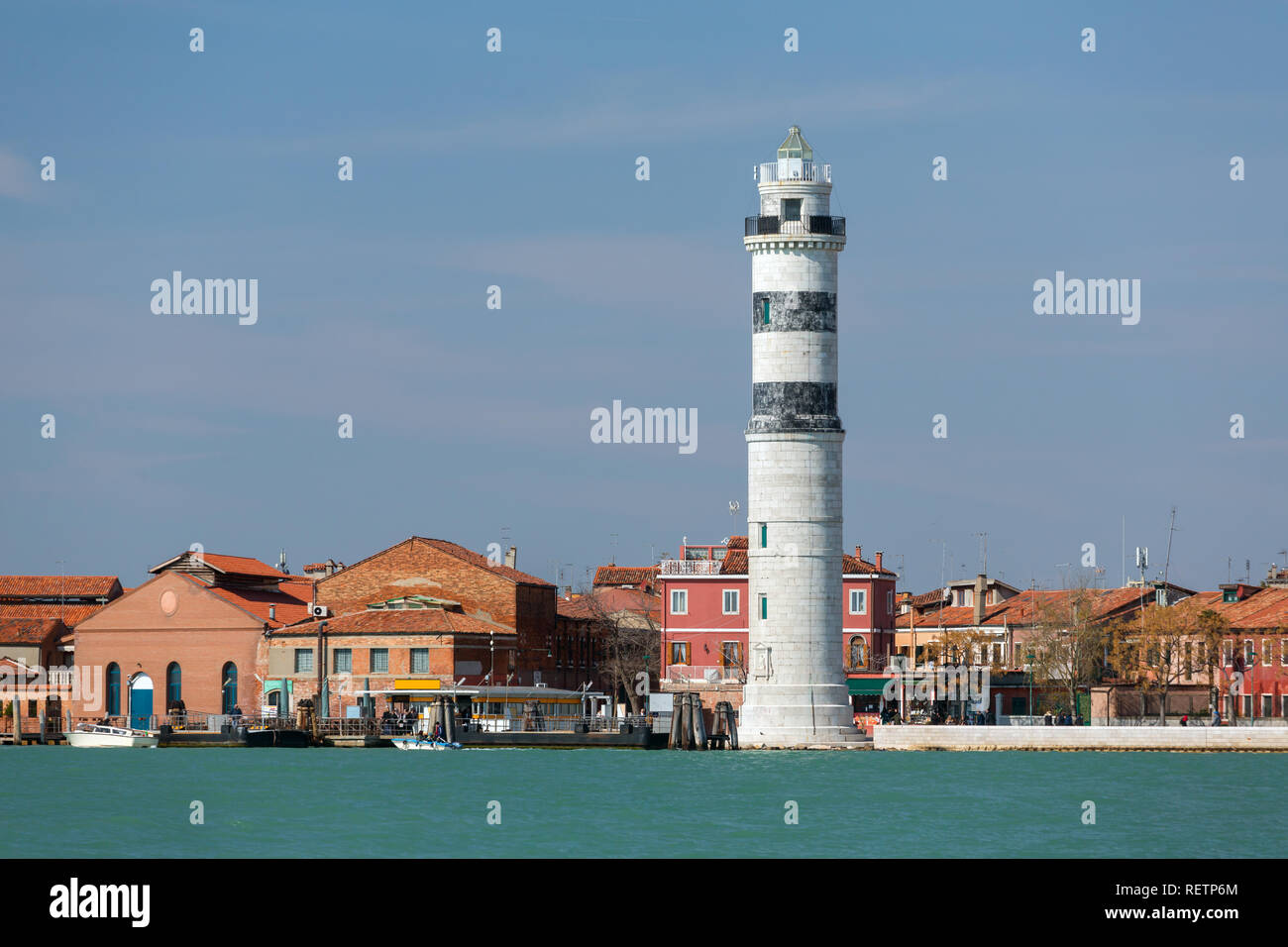 Lighthouse on Murano island in Venice, Italy Stock Photo - Alamy