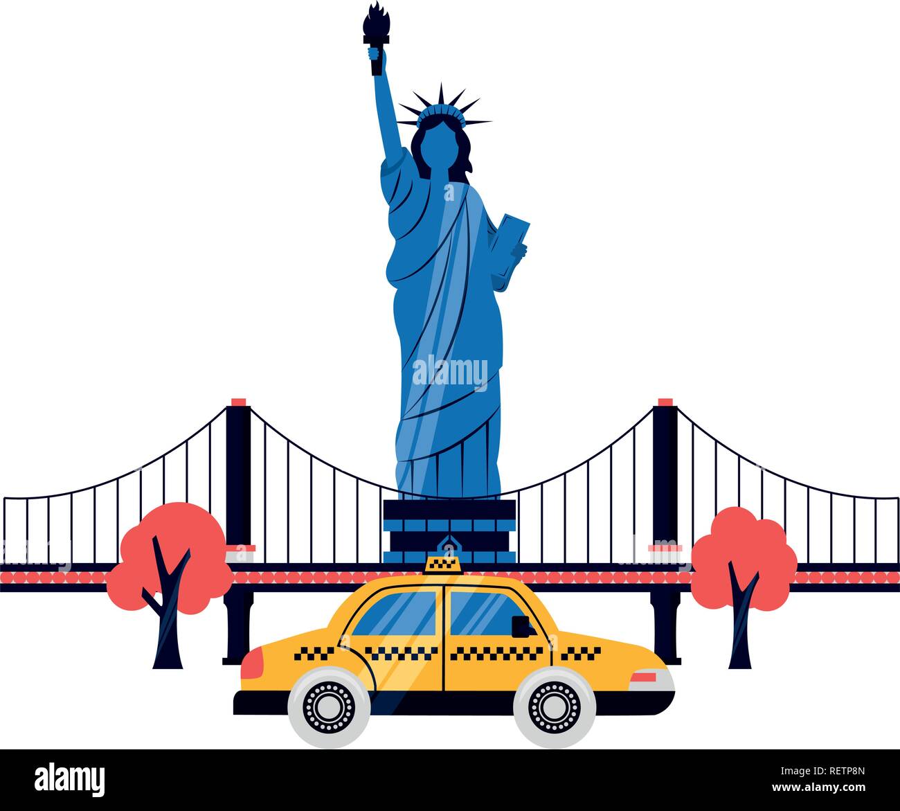 New york city broadway street Stock Vector Images - Alamy