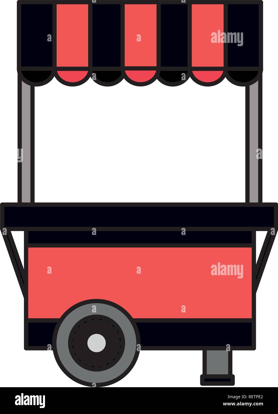 food booth on white background Stock Vector Image & Art - Alamy