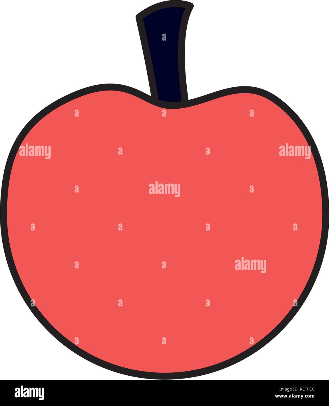 red apple fruit Stock Vector Image & Art - Alamy