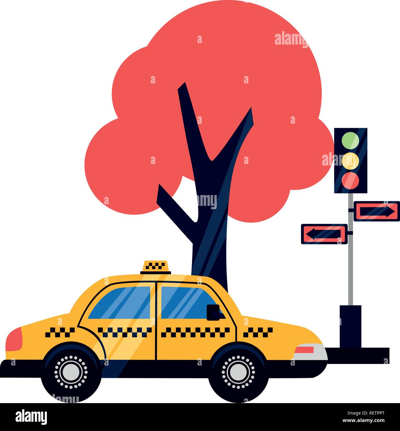 taxi service traffic light arrows Stock Vector Image & Art - Alamy