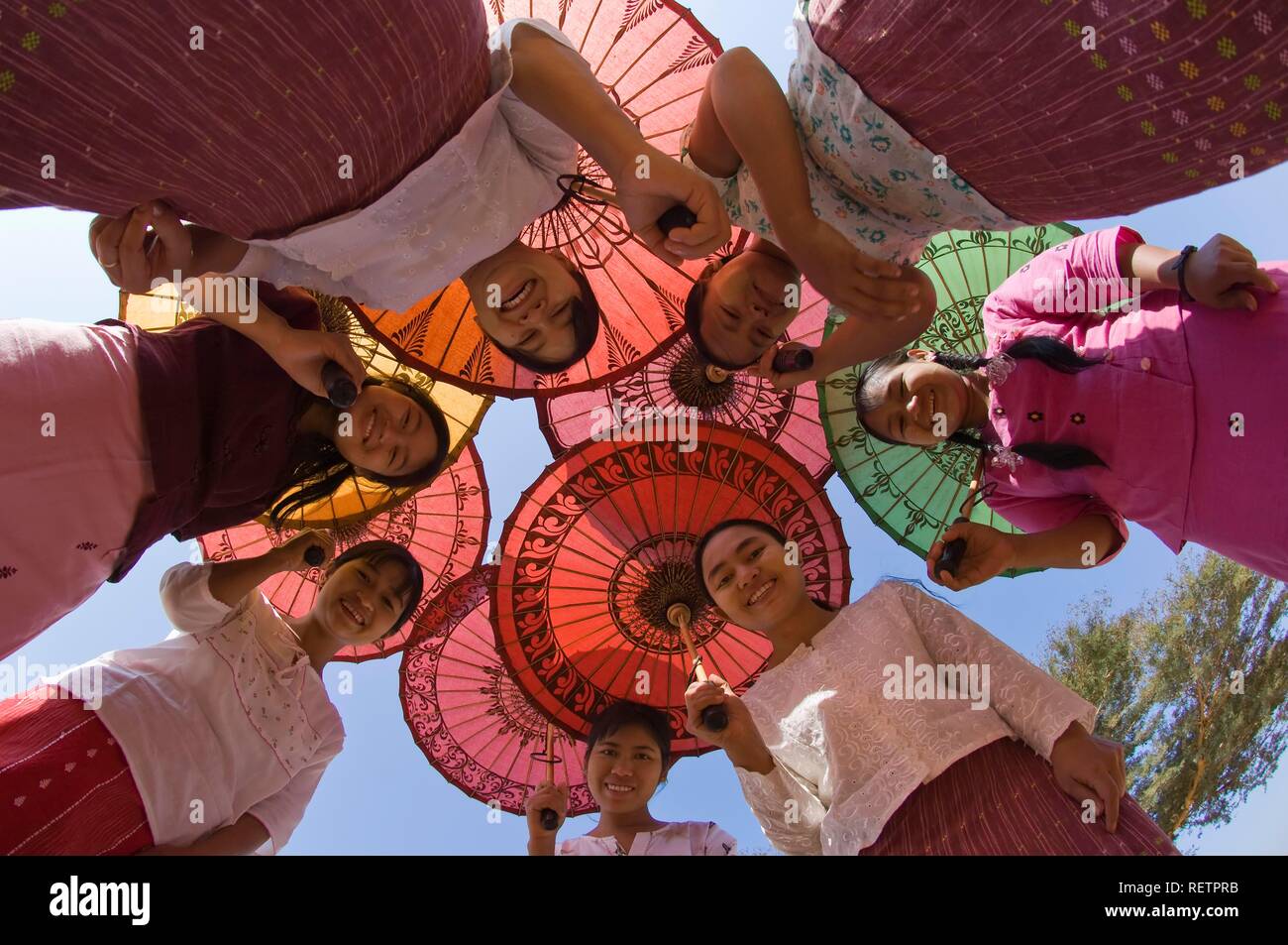 Traditional burmese parasols hi-res stock photography and images - Alamy