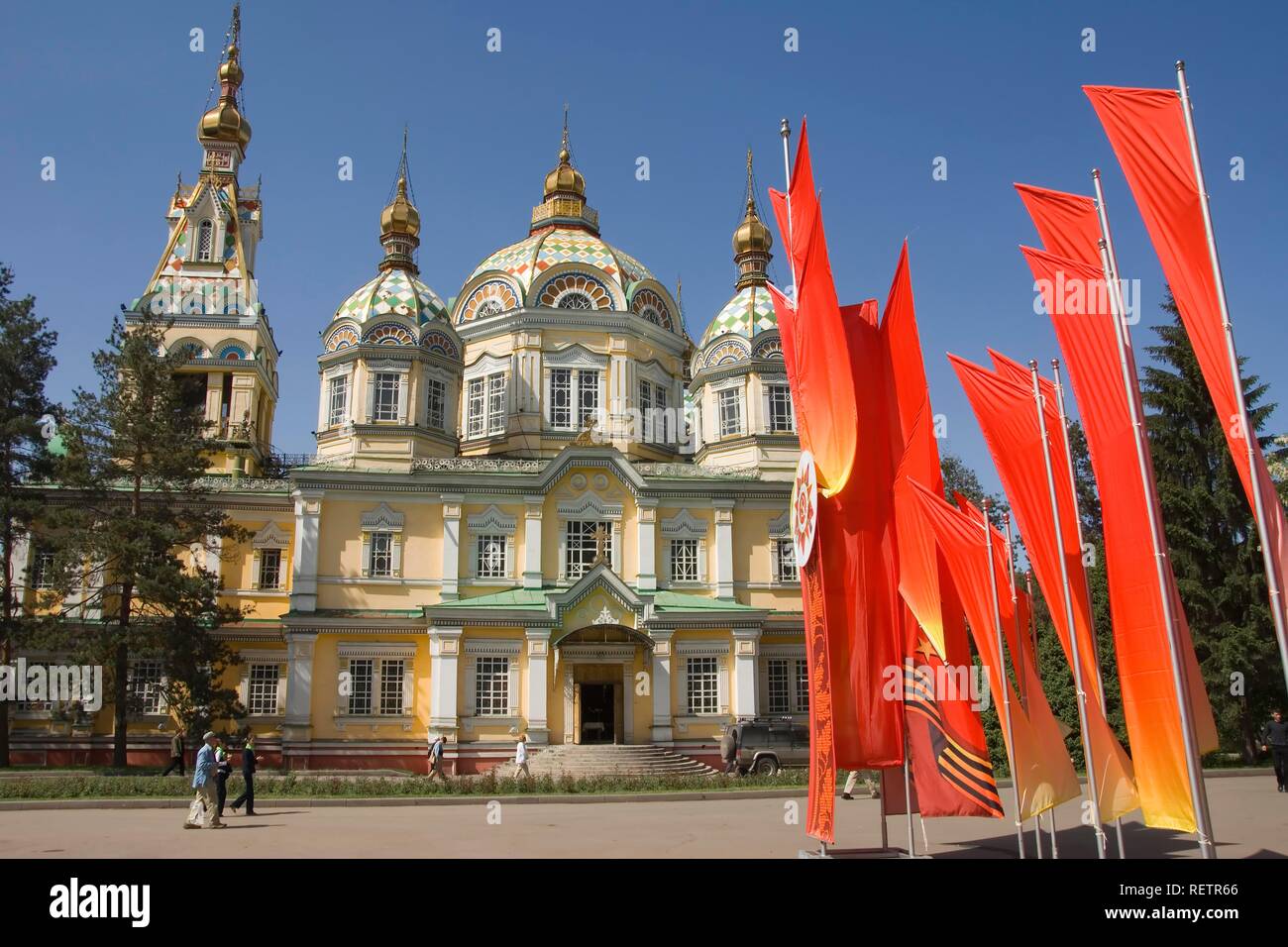 Russian Orthodox Zenkov Cathedral, Panfilov Park, Almaty, Kazakhstan ...