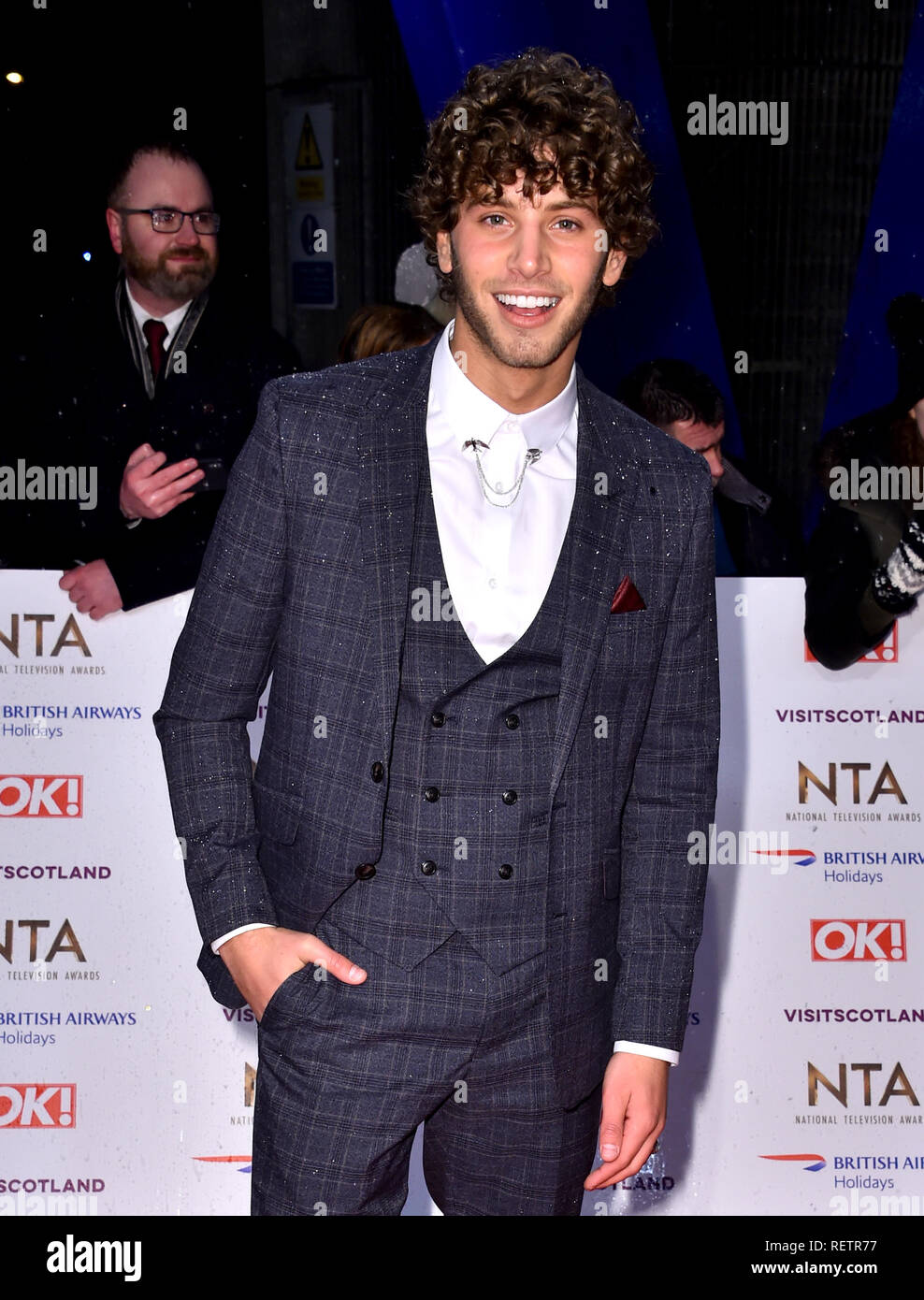 Eyal Booker attending the National Television Awards 2019 held at the ...