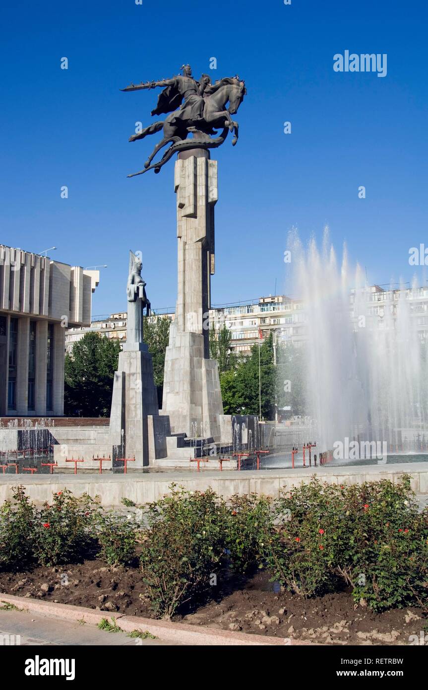 Statues evocating epic poem manas hi-res stock photography and images ...