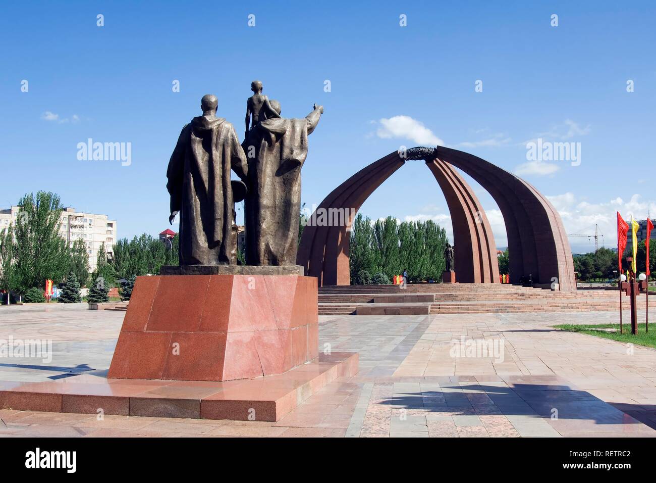 World War II memorial, Victory Square, Bishkek, Kyrgystan Stock Photo ...