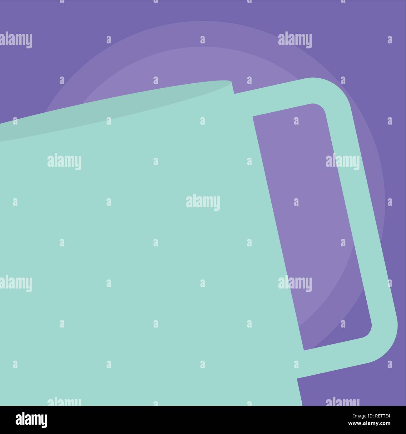 coffee mug icon over purple background, vector illustration Stock ...