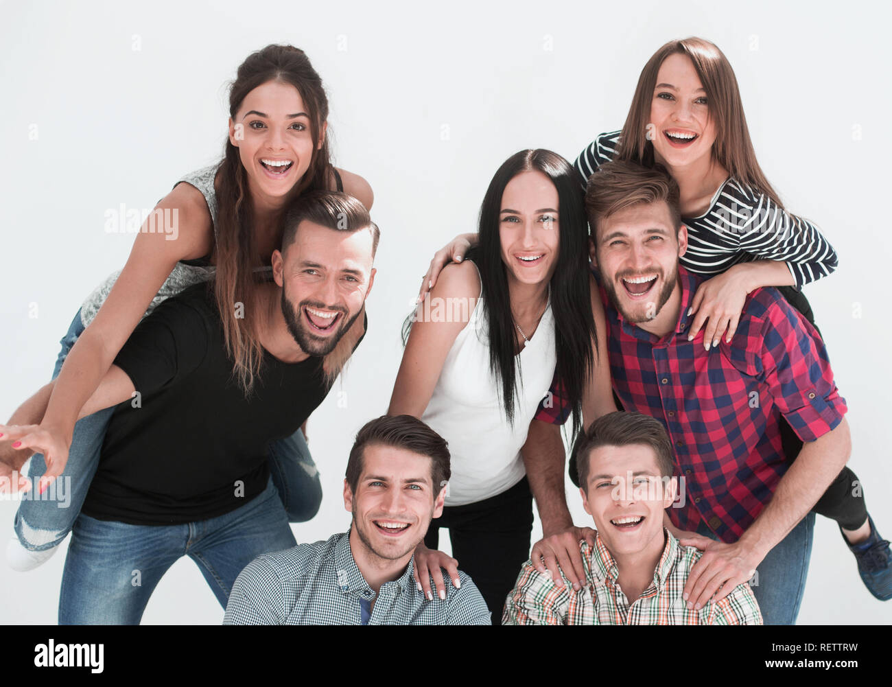 cheerful group of promising young people Stock Photo - Alamy