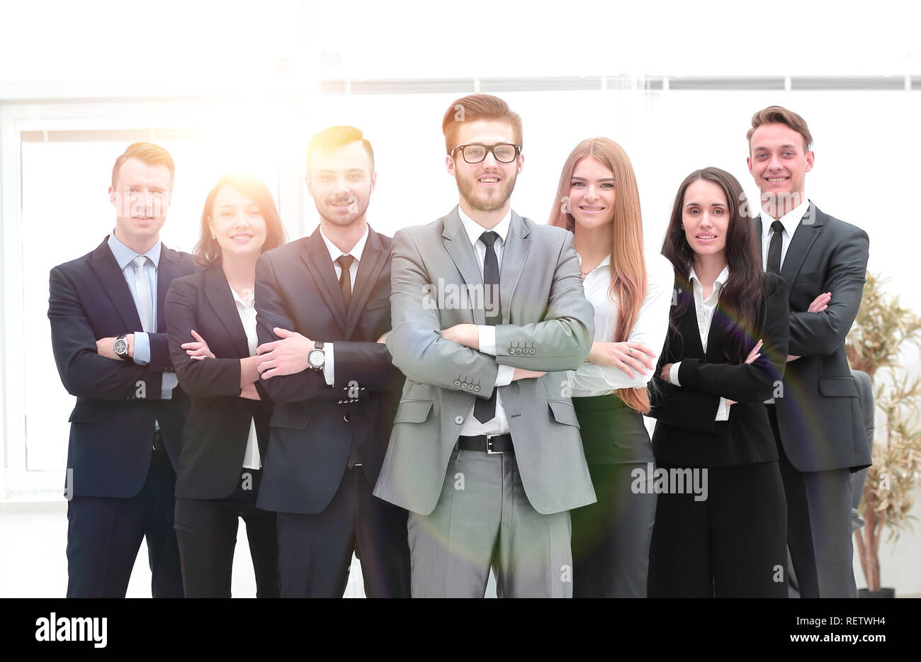 Group successful managers looking hi-res stock photography and images ...