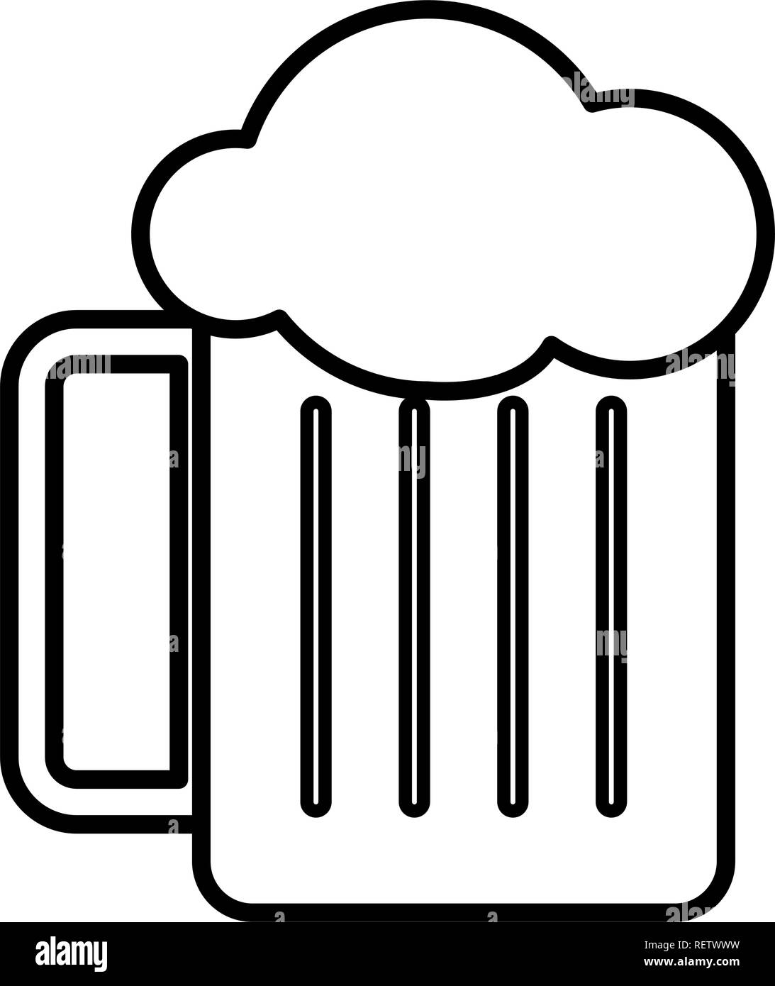 beer jar icon over background, vector illustration Stock Vector Image ...