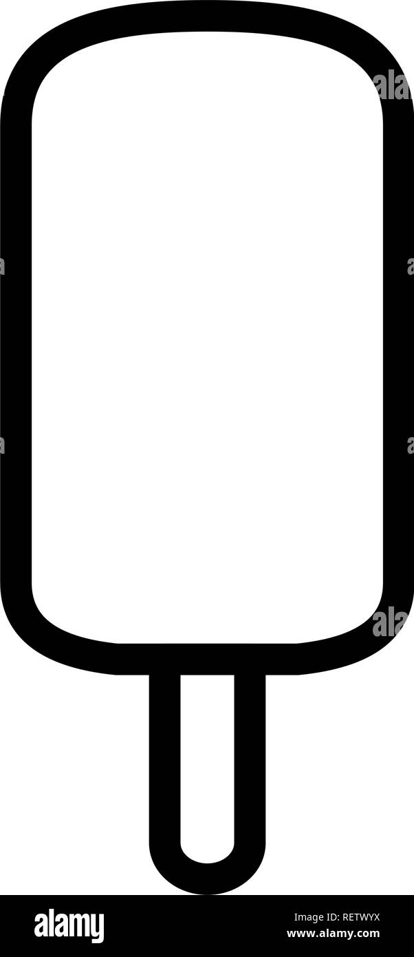 ice lolly icon over white background, vector illustration Stock Vector ...