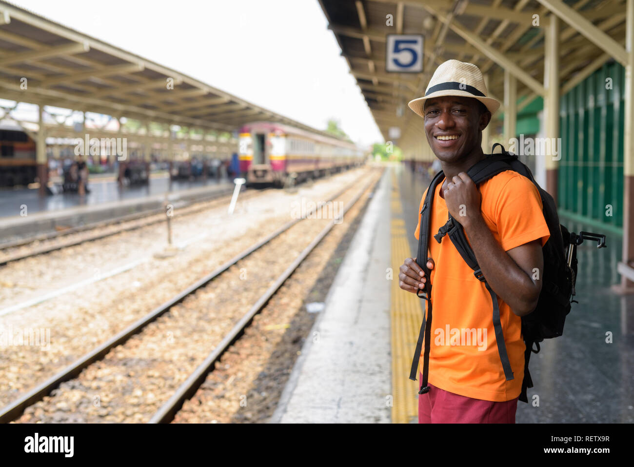 Old man train hi-res stock photography and images - Alamy