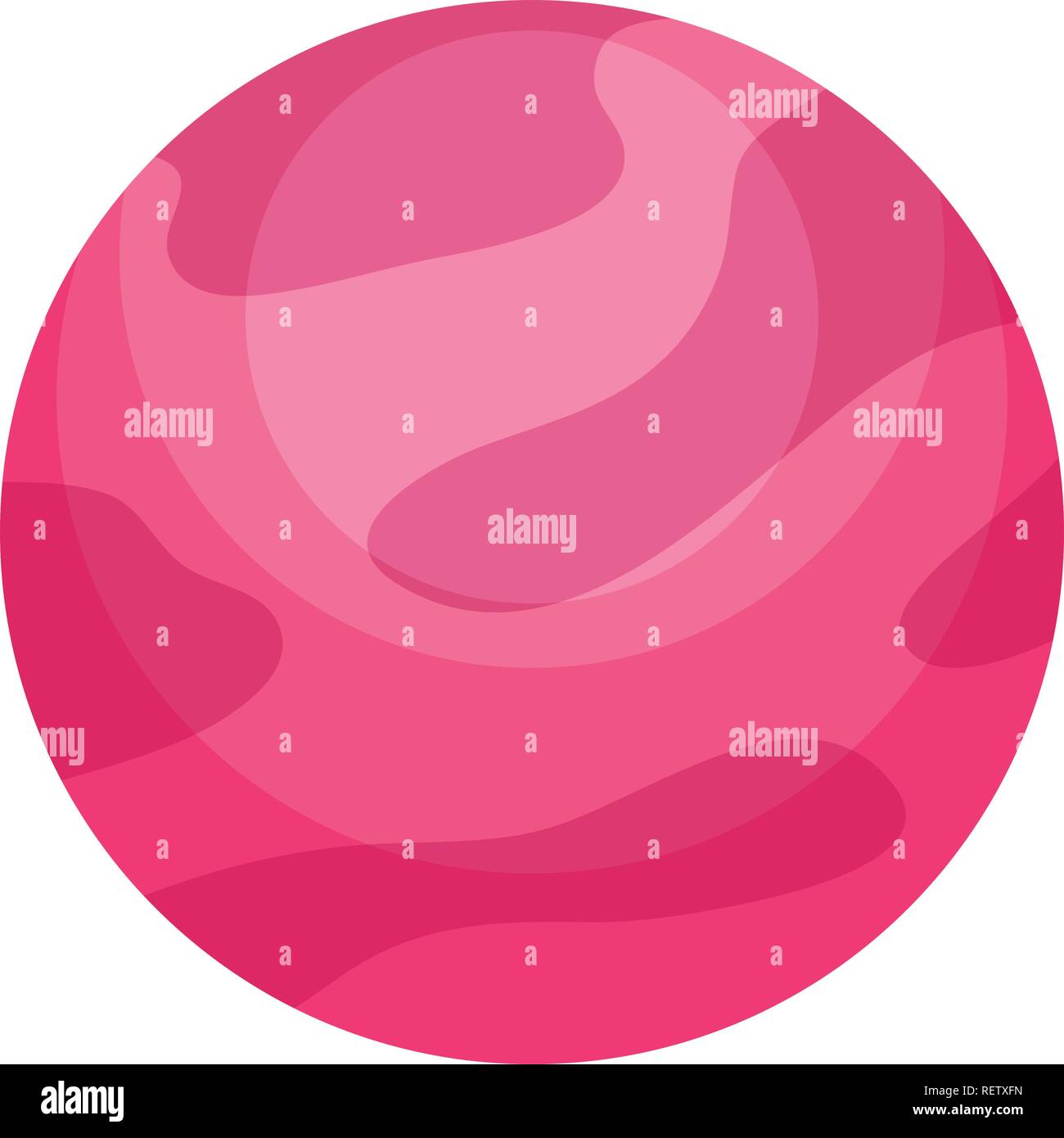 jupiter planet over white background, vector illustration Stock Vector ...