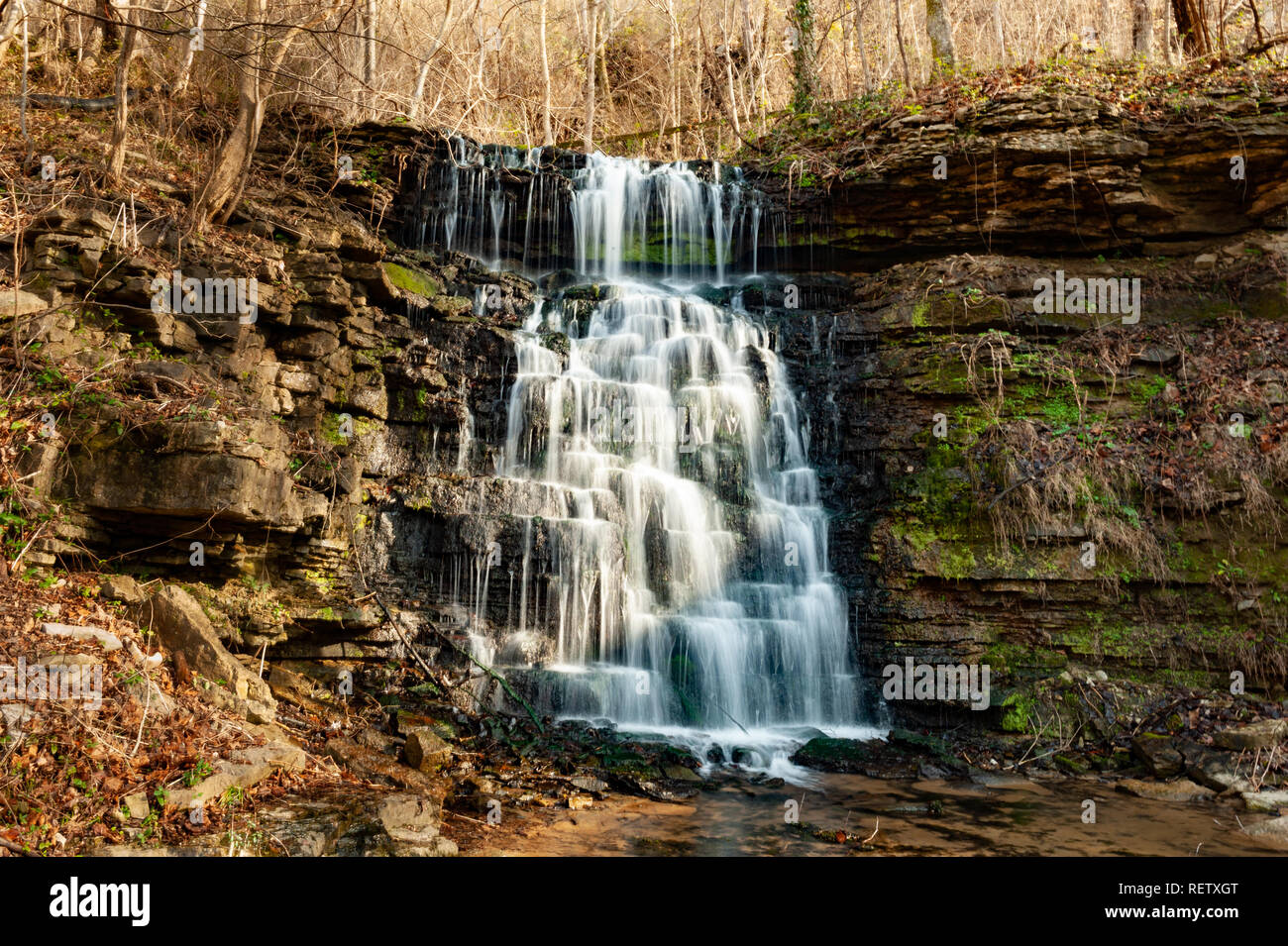Hurst Falls at Cove Spring Park in Frankfort Kentucky Stock Photo - Alamy