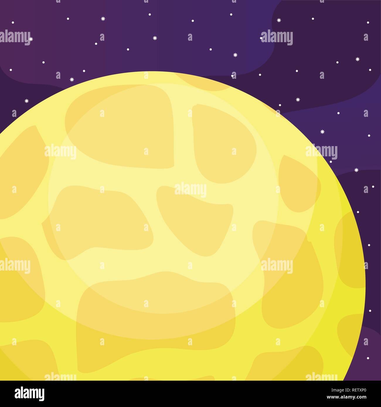 venus planet over space background, vector illustration Stock Vector ...