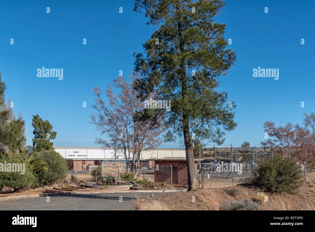 LUCKHOFF, SOUTH AFRICA, SEPTEMBER 1, 2018: The Scheiding pumping ...