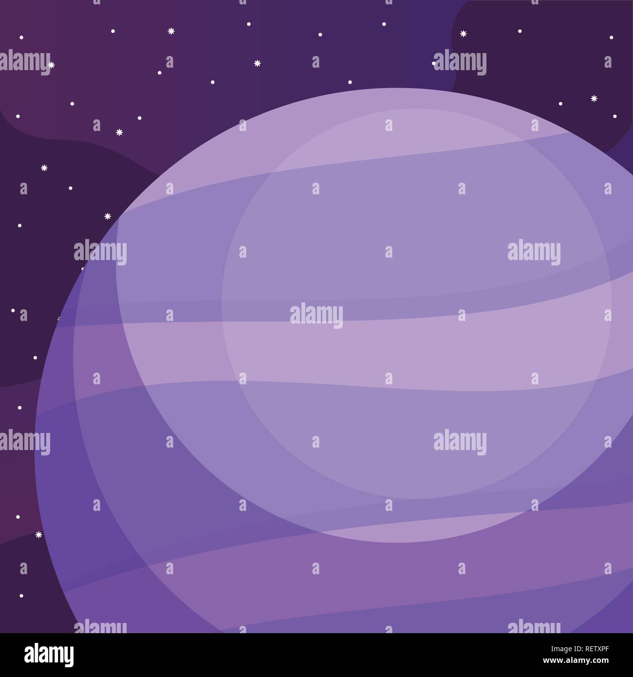 Neptune planet over space background, vector illustration Stock Vector ...