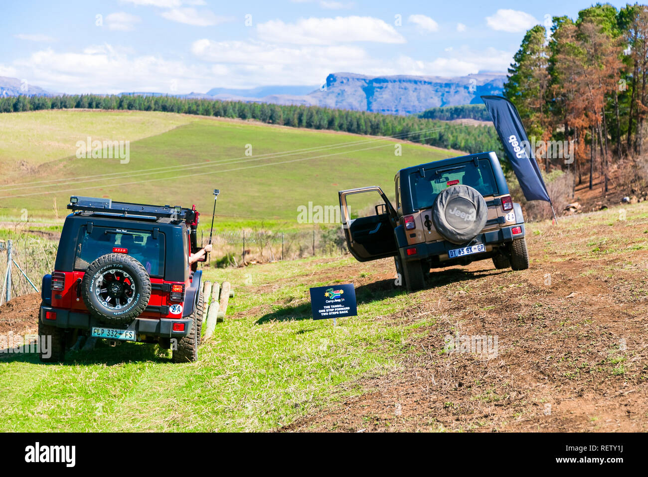 Harrismith, South Africa - October 02 2015: 4x4 Obstacle Driver ...