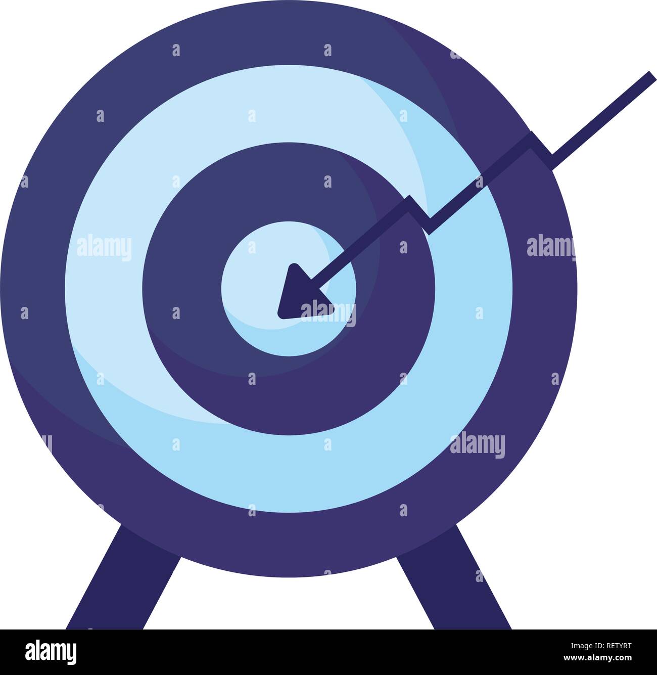 Target icon over white background, vector illustration Stock Vector ...