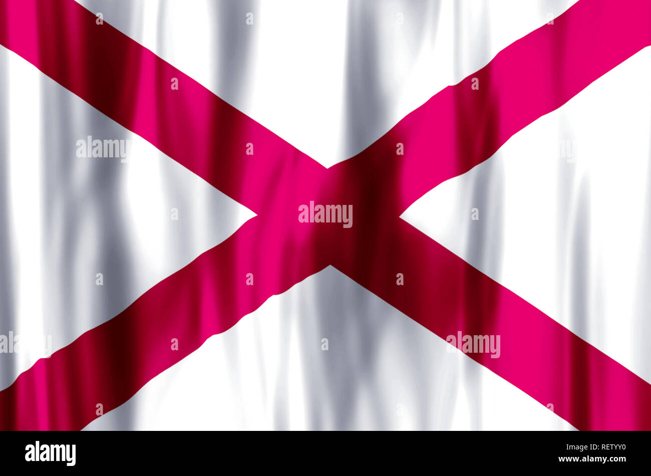 Alabama stylish waving and closeup flag illustration. Perfect for ...
