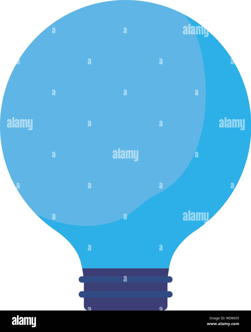 light bulb icon over white background, vector illustration Stock Vector ...