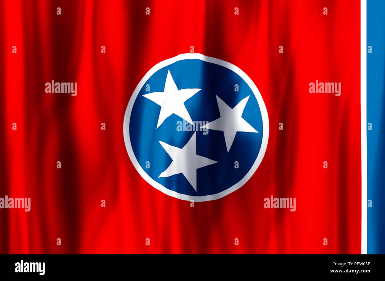Tennessee stylish waving and closeup flag illustration. Perfect for ...