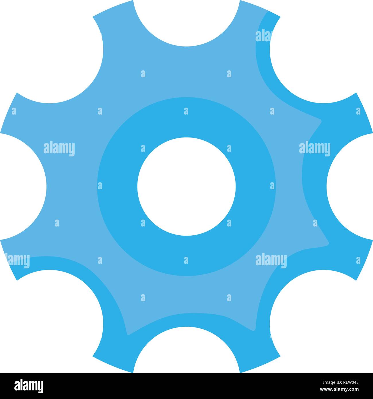 gear wheel icon over white background, vector illustration Stock Vector ...
