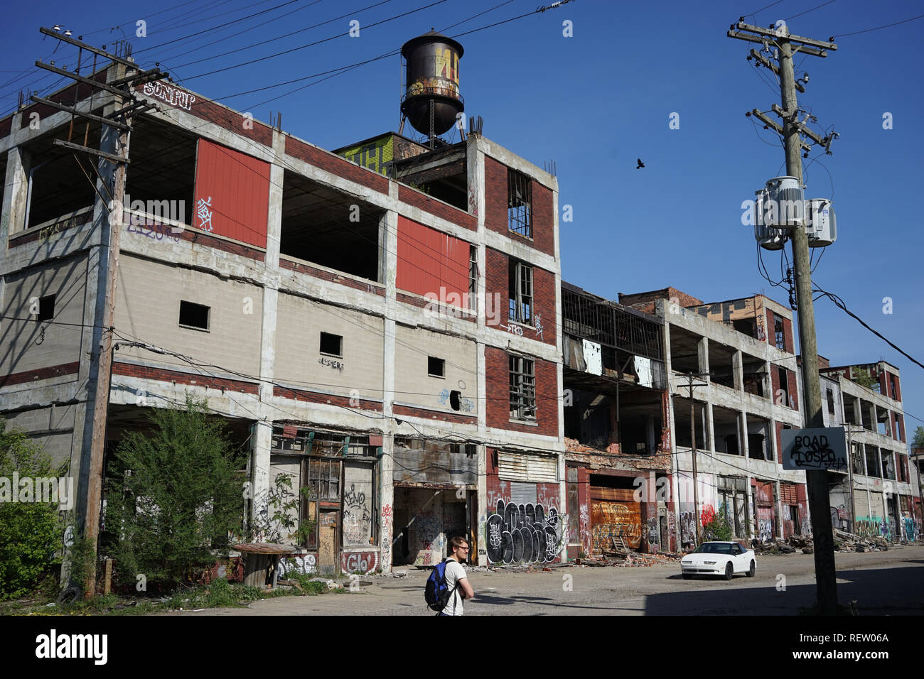 Detroit, Michigan, United States - October 2018: Outside view of the ...
