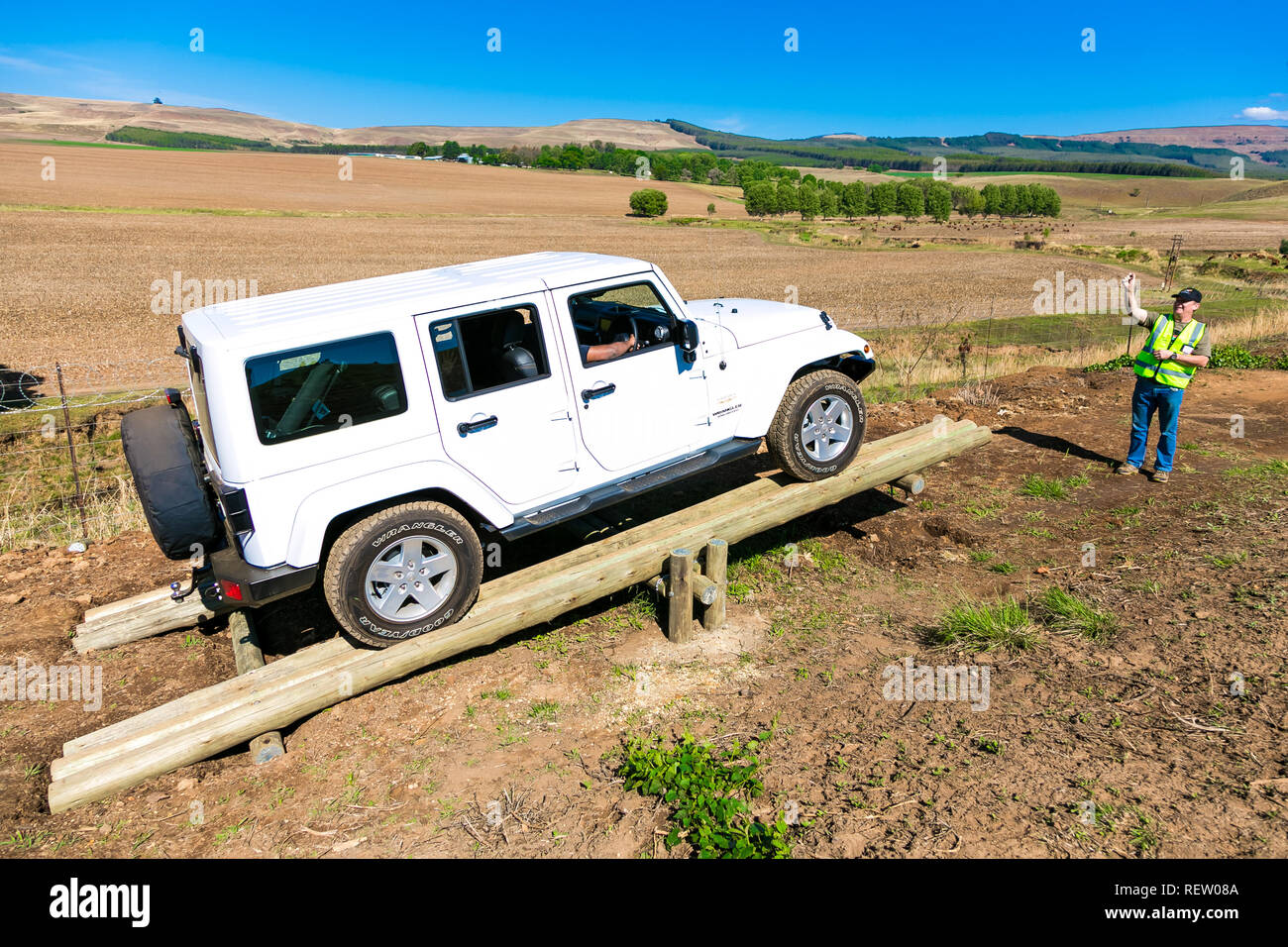 Harrismith, South Africa - October 02 2015: 4x4 Obstacle Driver ...