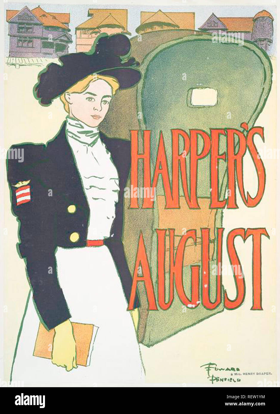 vintage magazine advertising and cover design Stock Photo - Alamy