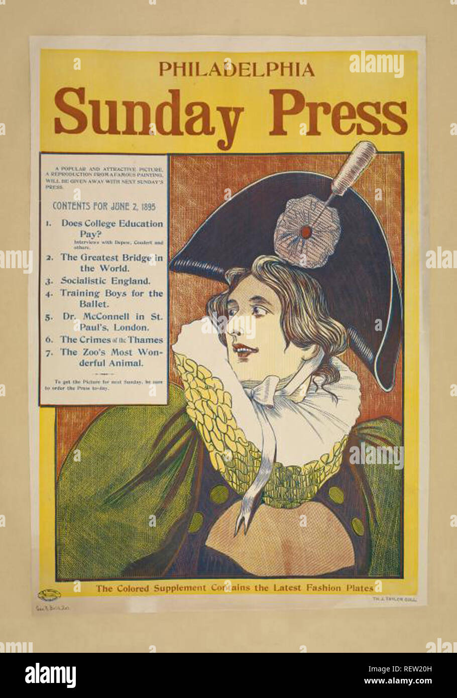 vintage magazine advertising and cover design Stock Photo - Alamy