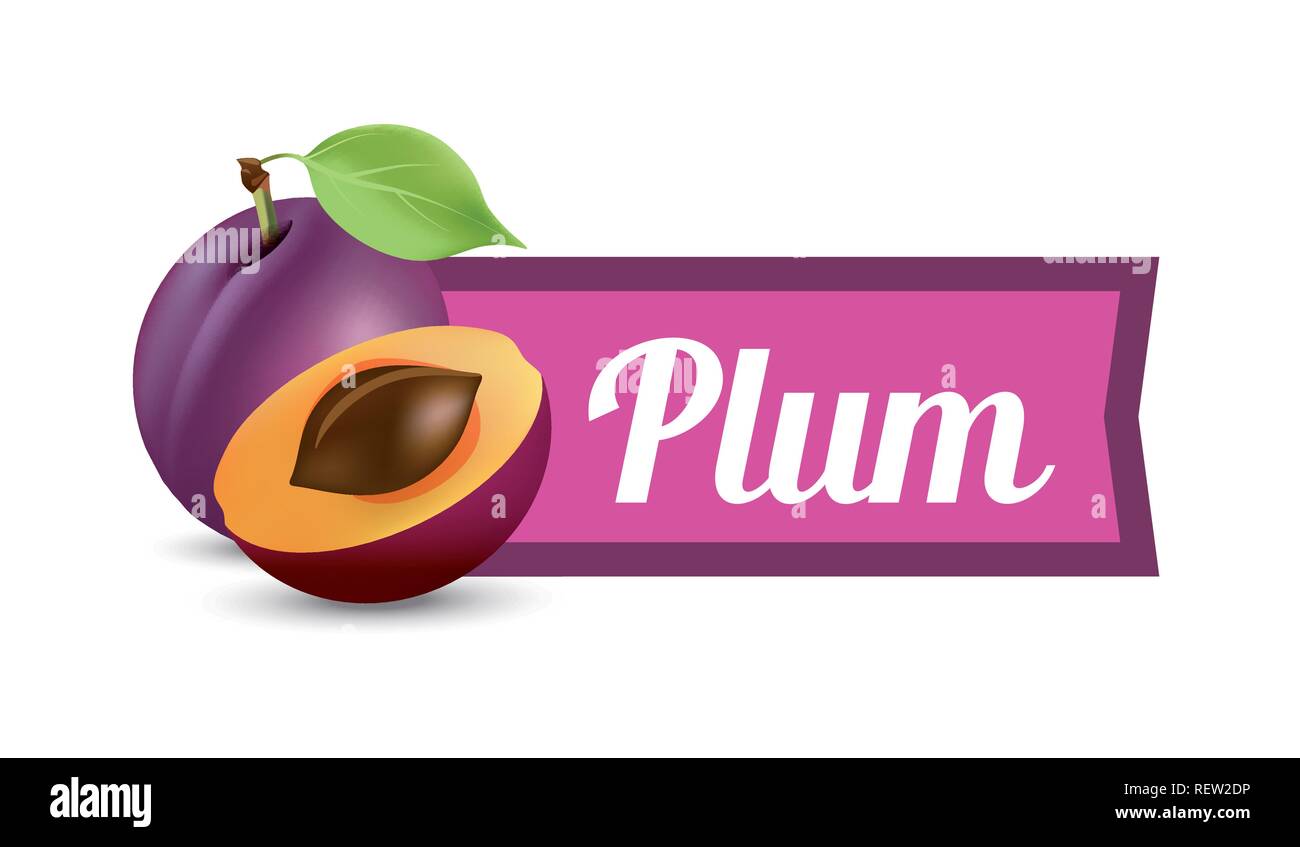 Plum logo hi-res stock photography and images - Alamy
