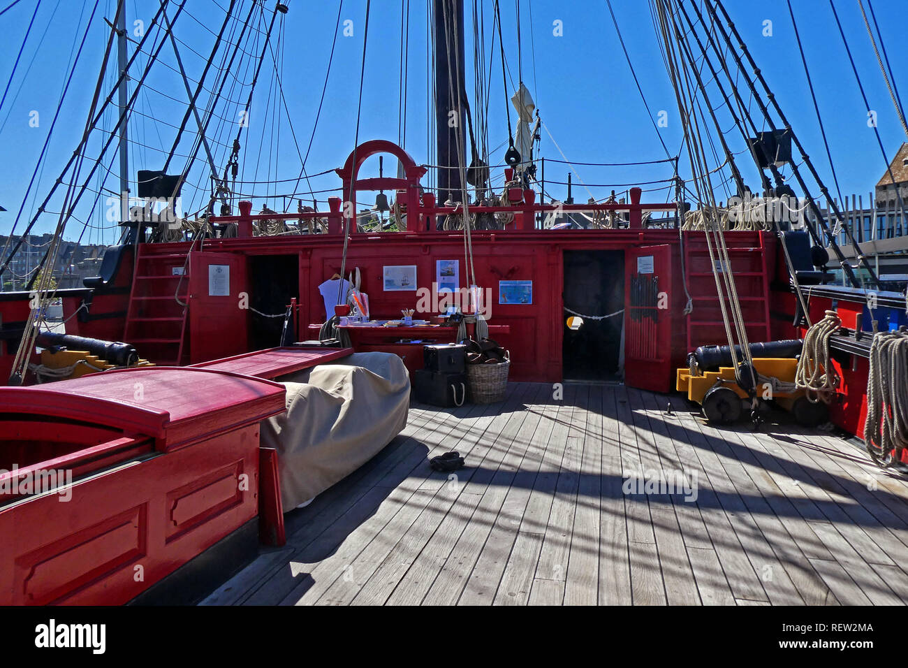 Etoile du Roy ship in Saint-Malo harboor, Bretagne, Brittany, Ille-et ...