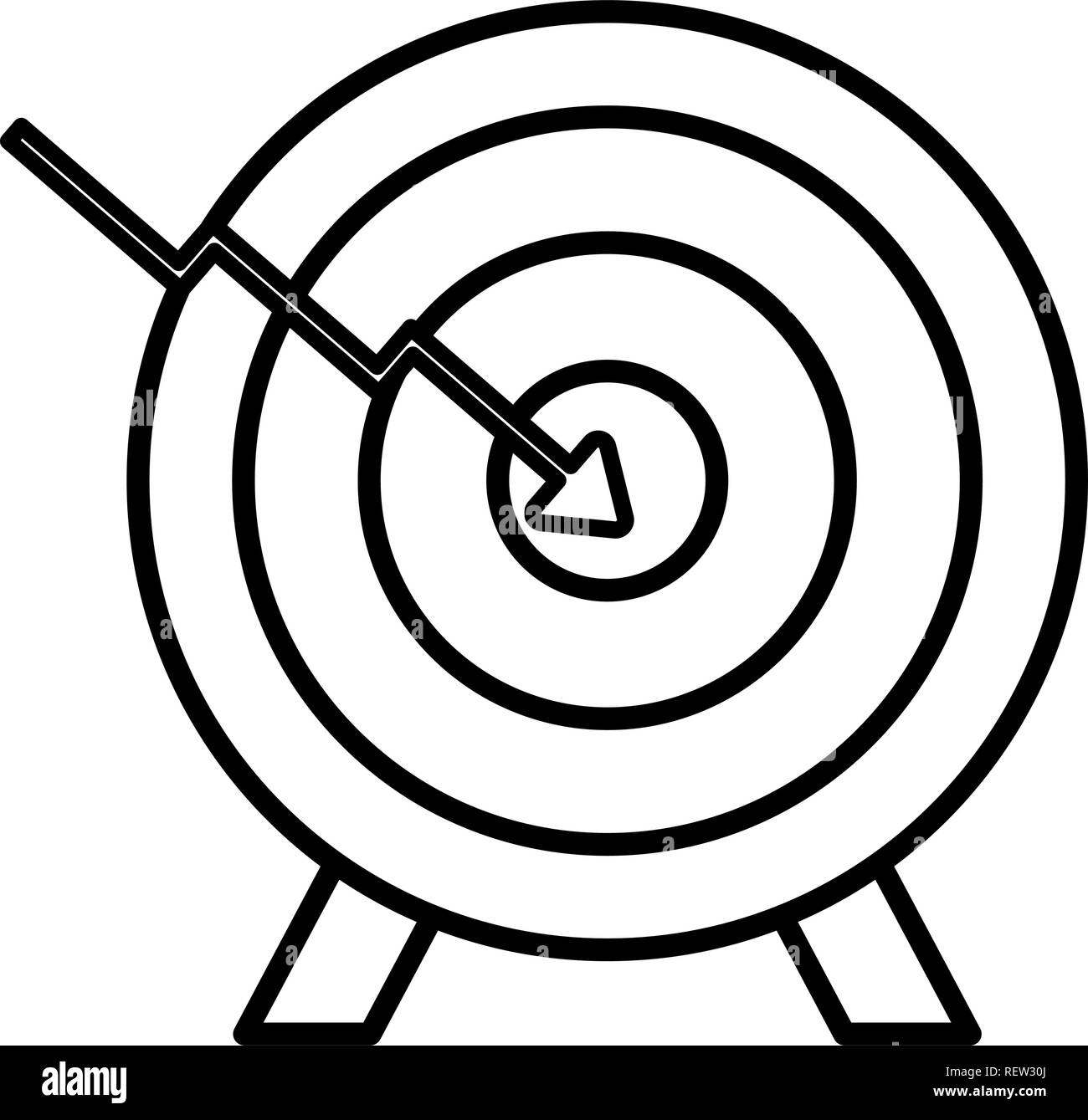 Target icon over white background, vector illustration Stock Vector ...