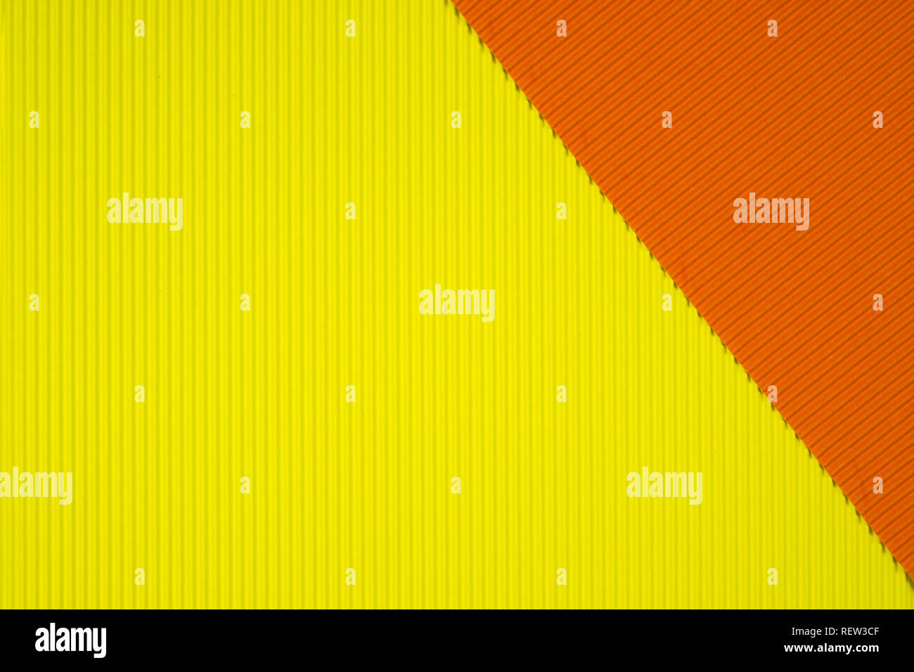 Yellow and orange corrugated paper texture, use for background. vivid ...