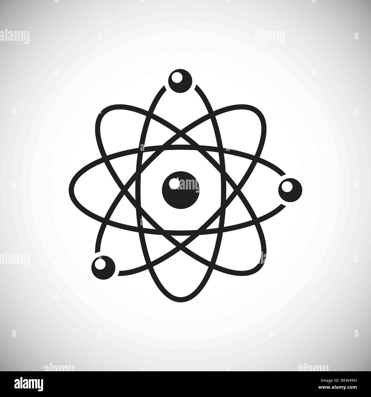 Atom icon on white background for graphic and web design, Modern simple ...