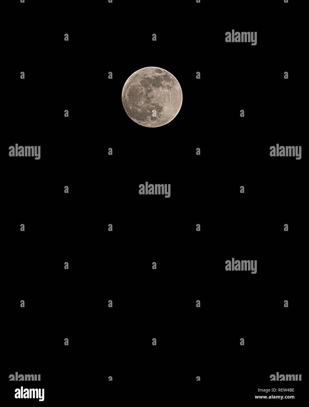 big full moon illuminates the black sky at midnight Stock Photo - Alamy