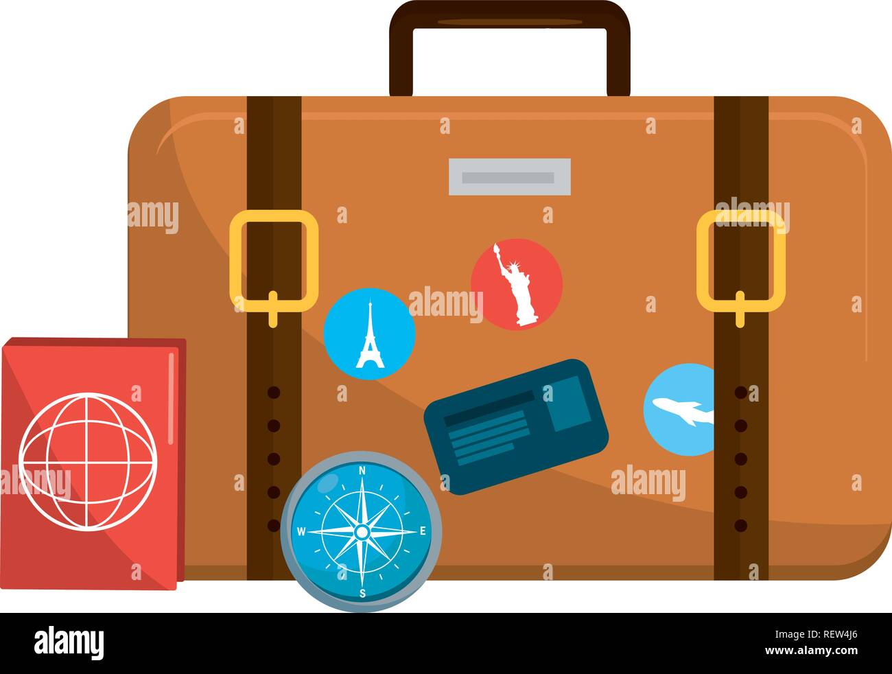 travel luggage cartoon Stock Vector Image & Art - Alamy