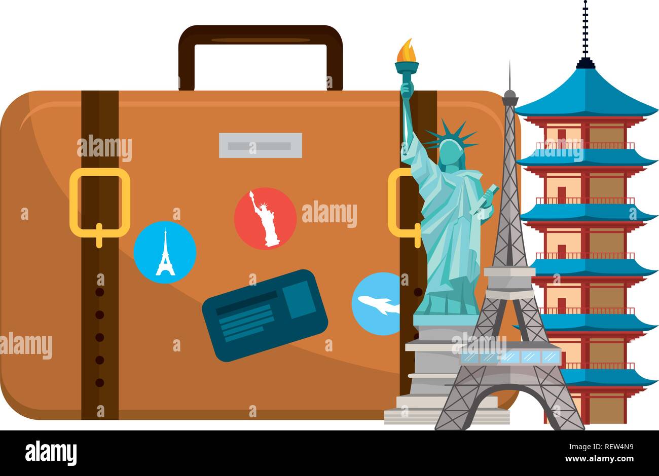 travel luggage cartoon Stock Vector Image & Art - Alamy