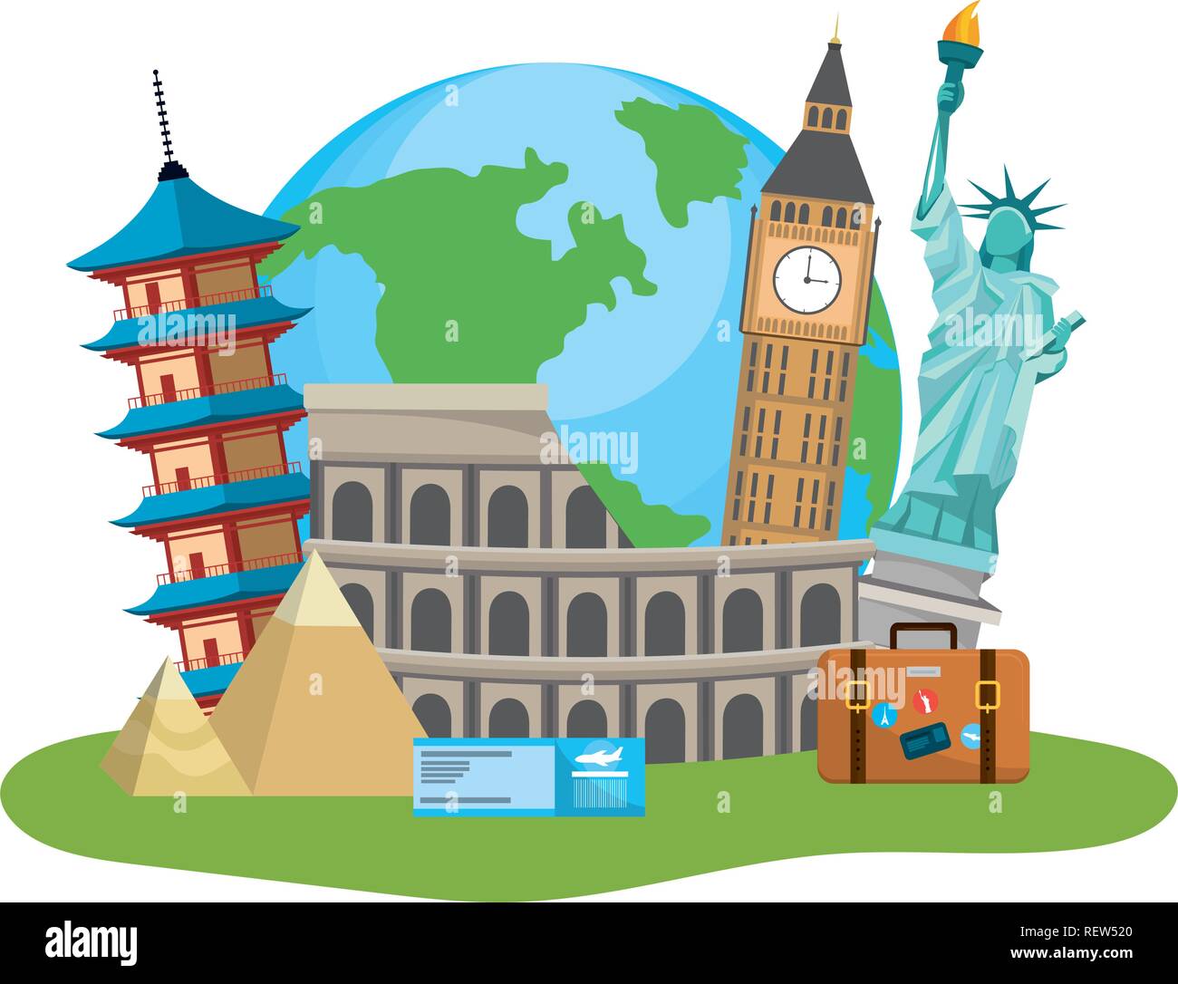 world landmarks icon Stock Vector Image & Art - Alamy