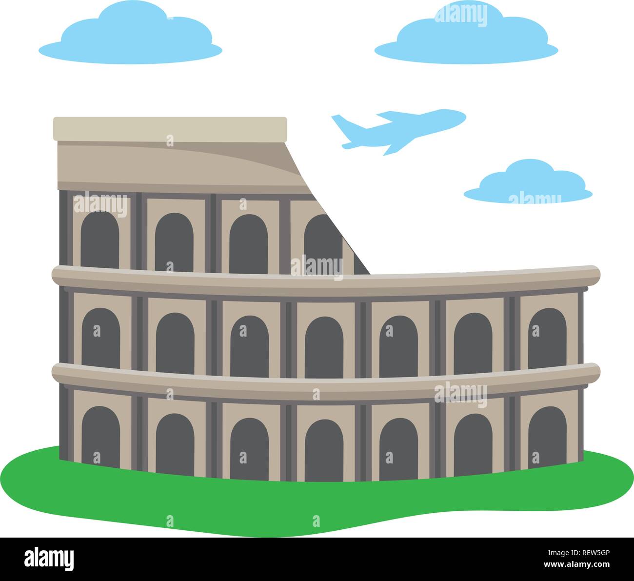 Colosseum coliseum flavian amphitheatre Stock Vector Images - Alamy