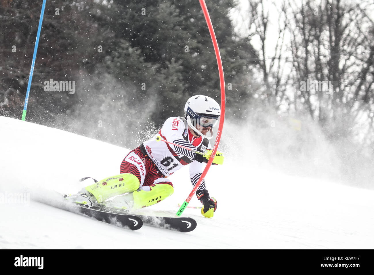 Zagreb, Croatia - January 6, 2019 : Albert Popov from Bulgaria competes ...
