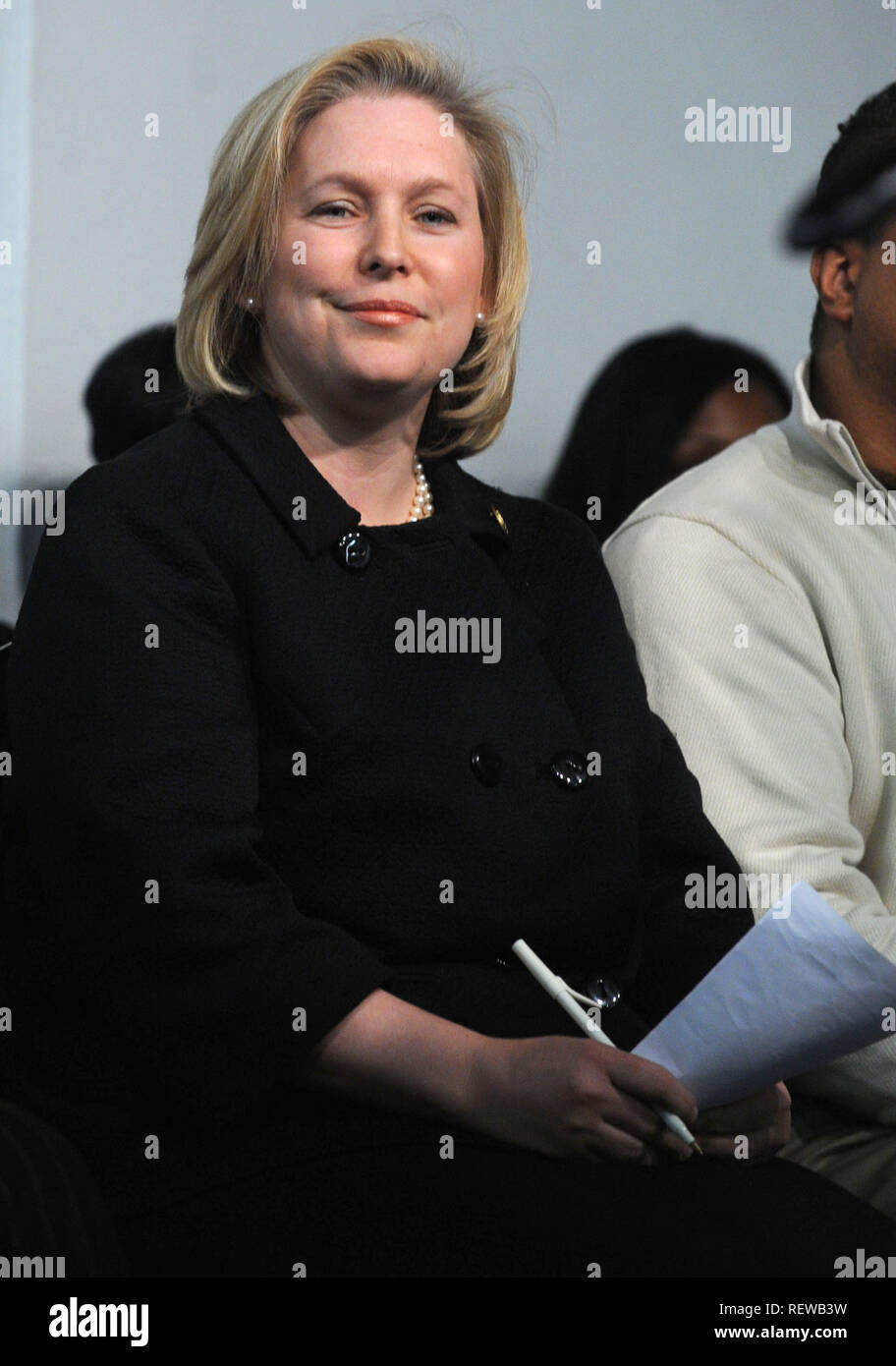 Senator-designate Kirsten Gillibrand kicks off a statewide "listening ...