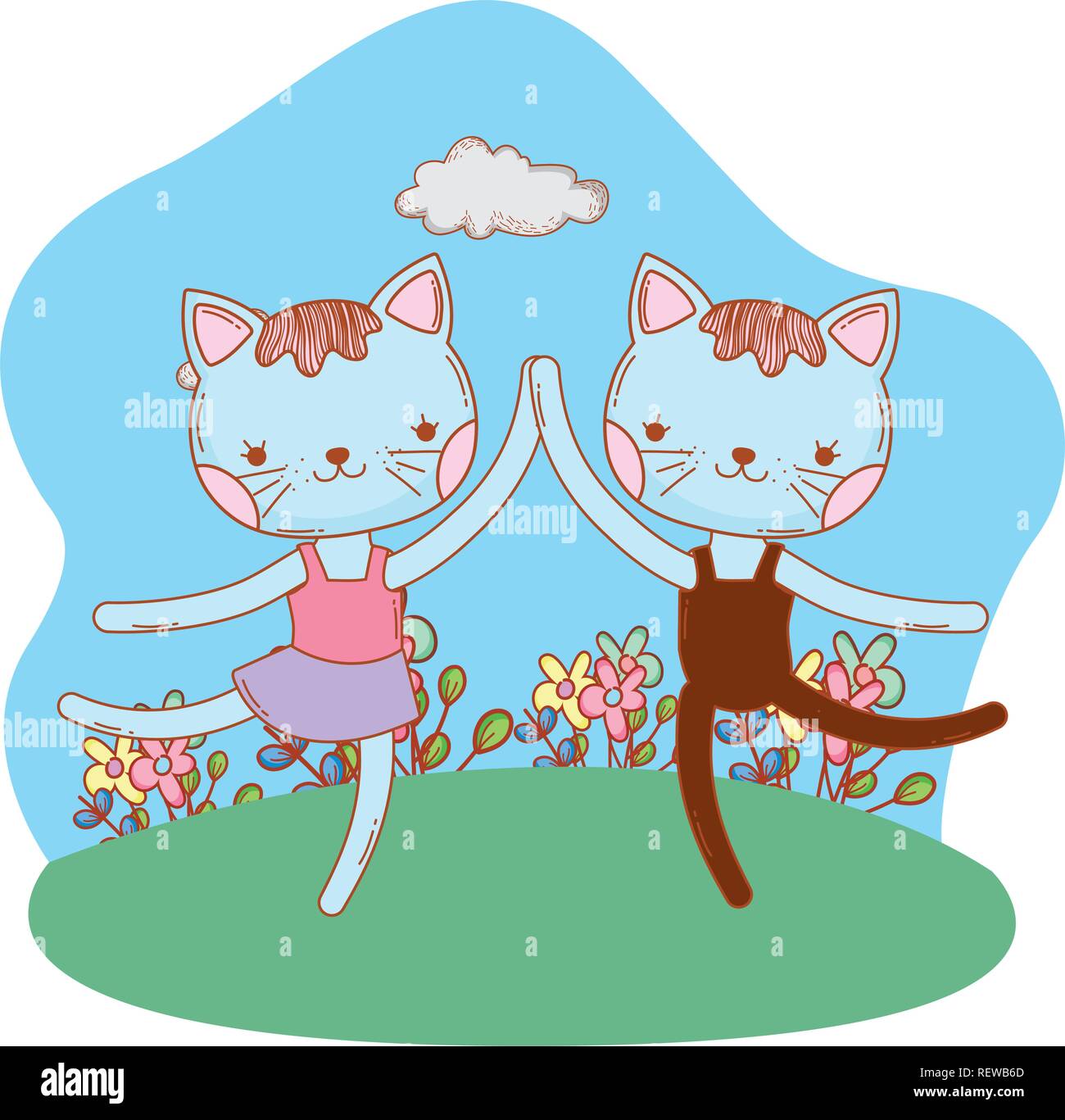 Dancing Cartoon Cat High Resolution Stock Photography and Images - Alamy