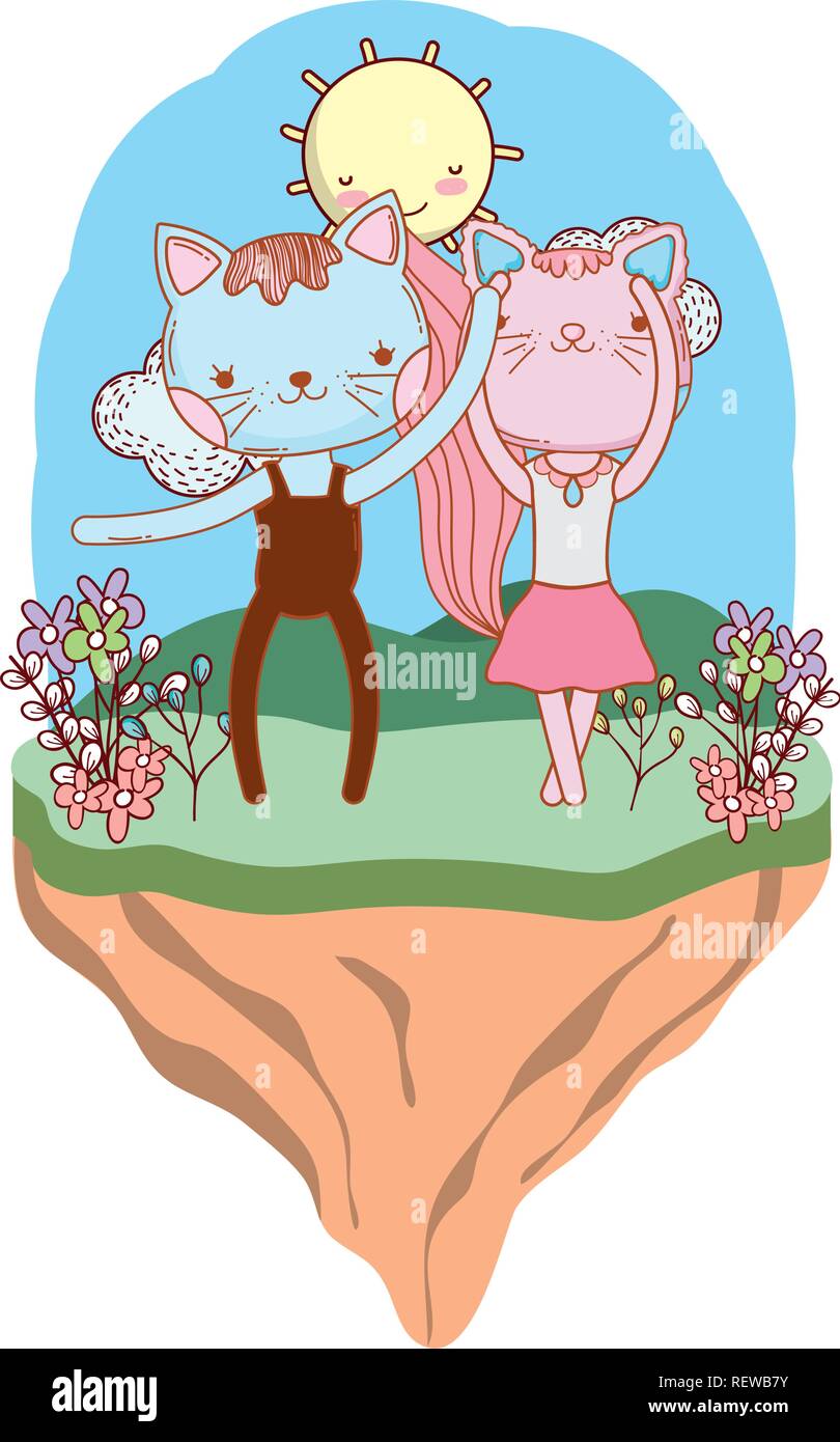 cat outdoors cartoon Stock Vector Image & Art - Alamy
