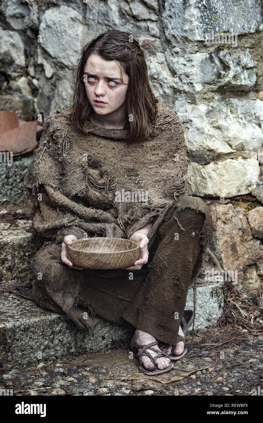 Maisie Williams As Arya Stark High Resolution Stock Photography and ...