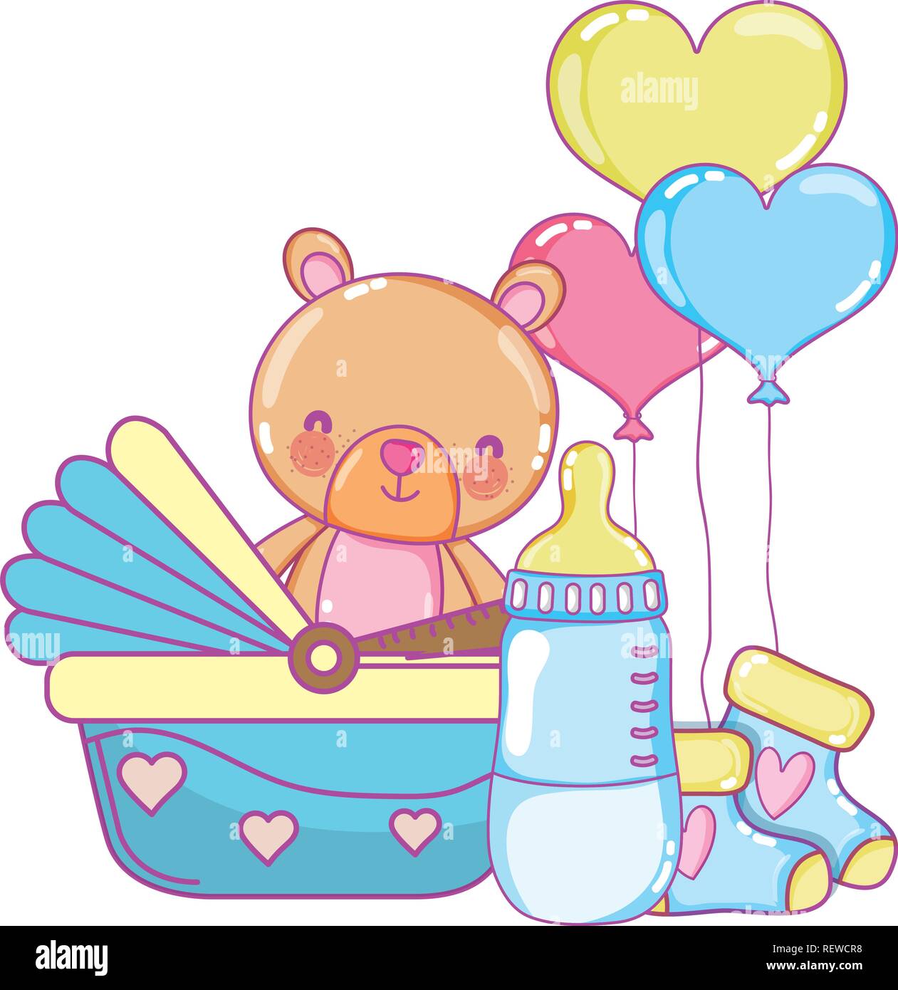 Baby shower cartoon Stock Vector Image & Art - Alamy